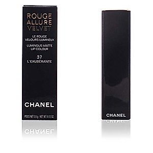 Chanel Rouge Allure Velvet Luminous Matte Lip Colour 56 Rouge Charnel for Women, 0.12 Ounce