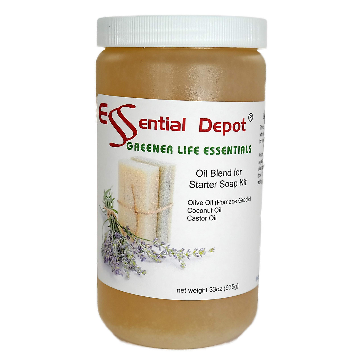 R.E.D. Soap Making Starter Soap Kit - Includes pre-Measured Ingredients to Make a loaf of soap and a R.E.D. Natural Silicone Mold