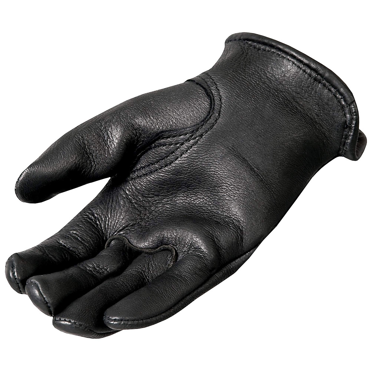Hot Leathers Classic Deerskin Unlined Driving Gloves (Black, X-Large)