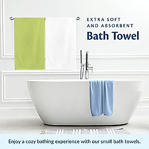 Groko Textiles Small and Lightweight Cotton Towels Assorted Pastel Mix 24 x 40 inches Towels (6)