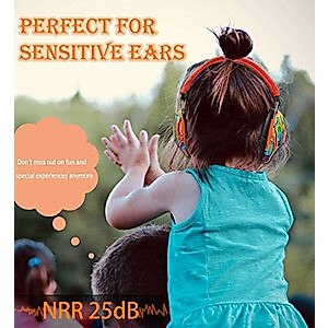 PROHEAR 032 Kids Ear Protection - Noise Cancelling Headphones Ear Muffs for Autism, Toddlers, Children - Orange