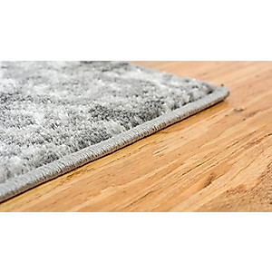 Unique Loom Sofia Collection Area Rug - Grace (5' 1" x 8', Dark Gray/ Gray)