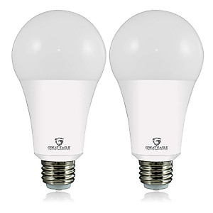 Great Eagle 50/100/150W Equivalent 3-Way A21 LED Light Bulb 3000K Soft White Color (2-Pack)