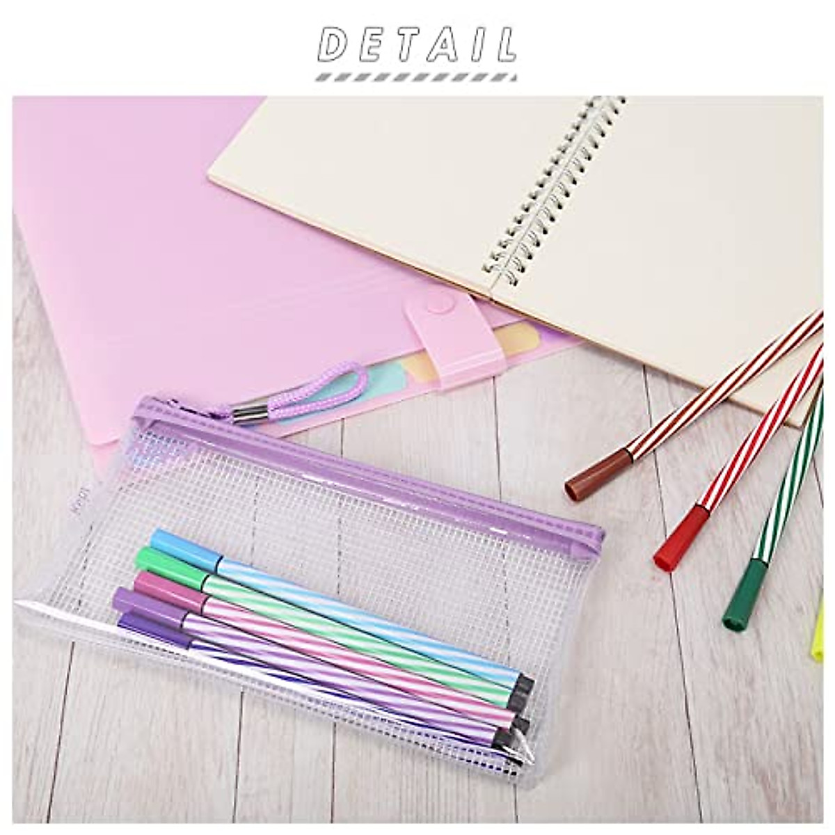 レイメイ藤井 Kept Raymay Fujii KPF603R Pencil Case, Clear Pen Case, Red