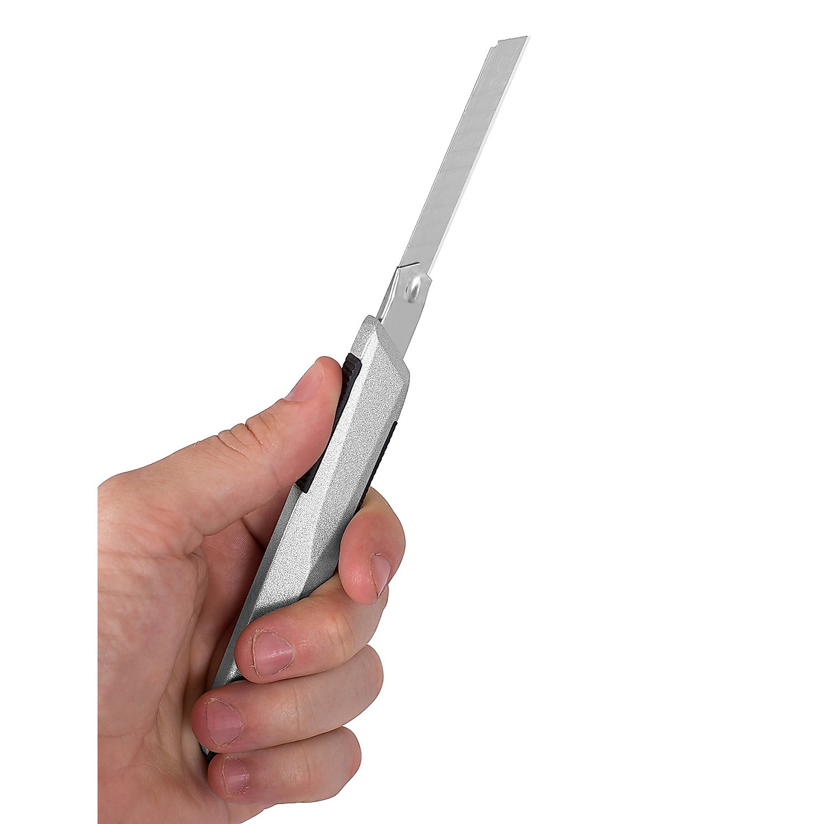 Internet's Best Snap-Off Utility Knife - Small - Set of 5 Pack - Blades Belt Clip - Retractable Razor Knife Set - Box Cutter Locking Razor Knife Tool - Good Grip