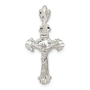 Sterling Silver Inri Crucifix Pendant