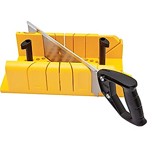 Stanley 1-20-600 Saw Storage Miter Box with Saw, Black