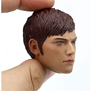 HiPlay 1/6 Scale Male Figure Head Sculpt, Handsome Men Tough Guy, Doll Head for 12 inch Action Figure HS040 (D)