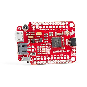 SparkFun Pro RF - LoRa, 915MHz (SAMD21) - Wireless Board Easy-to-use IoT Qwiic Enabled microcontroller 915MHz ISM Band Reinforced Micro-B USB Connector Included u.FL Antenna Connector