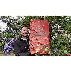 Original Natural Charcoal - 100% Natural Hardwood Lump Charcoals - Unique Blend of Apple, Cherry, and Oak Trees - No Smoke, No Sparks, and Low Ash (17.6lbs)