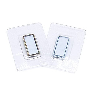 SEMINI Hidden Sew Magnetic Snap Invisible Hidden Sew in PVC Hidden Purse Closure for Fastener Handbag Cloth Clasp DIY Craft Sewing Tools (A056 20x10mm)