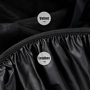 YOUNICE Universal Motorcycle Seat Cover PU Leather Waterproof Breathable 3D Mesh Cushion Cover Protector Rainproof Motorbike Seat Pad Cover for Outdoor (Leather, XL(86 * 53CM/33.9 * 20.87IN))