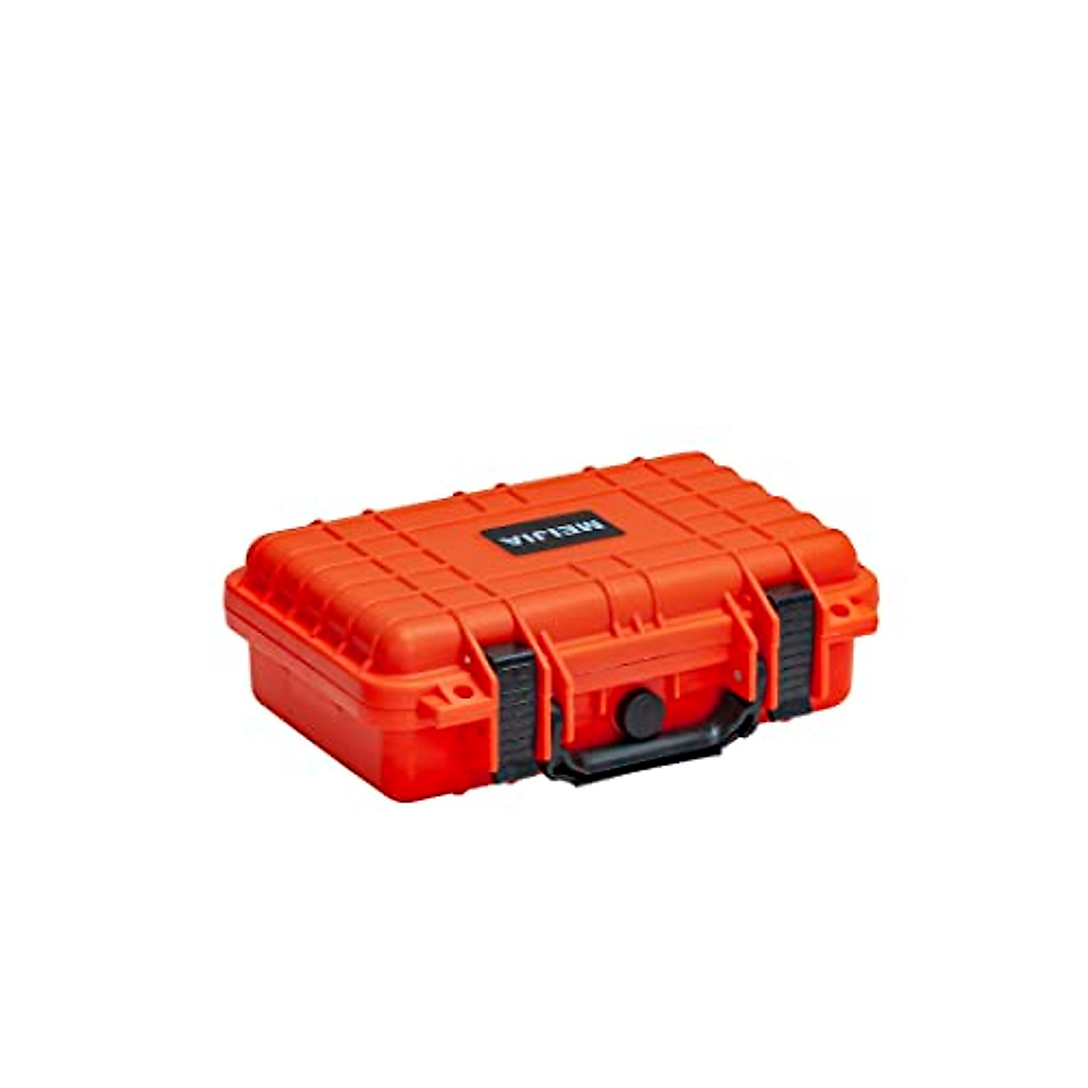 MEIJIA Portable All Weather IP67 Waterproof Protective Hard Case, Small Camera Case,Dry Case with Customizable Foam,Fit Use of Drones, Camera,Equipments, 11.65 ”x8.35”x3.78”(Orange)