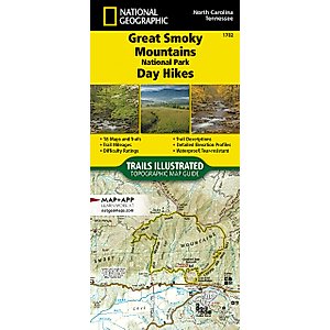 Great Smoky Mountains National Park Day Hikes Map (National Geographic Topographic Map Guide, 1702)