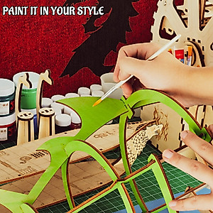 3D Airship Model Wood Laser Cut Hot Air Balloon with 1" Grids Fantasy Aerial Combat Terrain Map for D&D, Pathfinder, Warhammer and Other Tabletop RPG