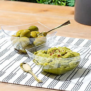 Mini Gold Fork, Gold Plastic Tasting Fork, (4 inch 36 Count) Gold Mini Plastic Forks for Ice Cream Sampling, Appetizers Tasting, Puddings, Gelato, Cockatils - Posh Setting