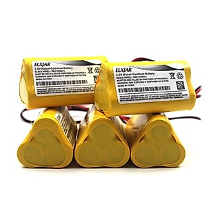 (5-Pack) 3.6V 900mAh Ni-CD AA Exit Sign Emergency Light Battery, Replacement Battery for Exitronix 10010037, Max Power B2-0031 MH468886, Unitech LEDR-1 6200RP, Dantona CUSTOM-318 OSA230, Lowes 253799