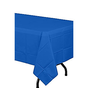 Premium Quality Plastic Table Cover Banquet Rolls 40" X 300' (Dark Blue)