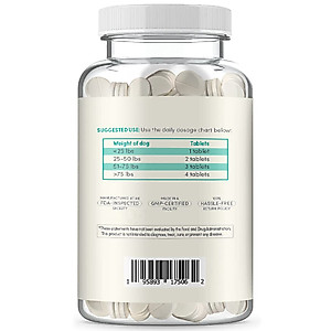 ClearFormulas Sam-e for Dogs, S-Adenosyl-L-Methionine, 225mg 120 Chewable Tablets, Natural Hepatic Liver Health Support