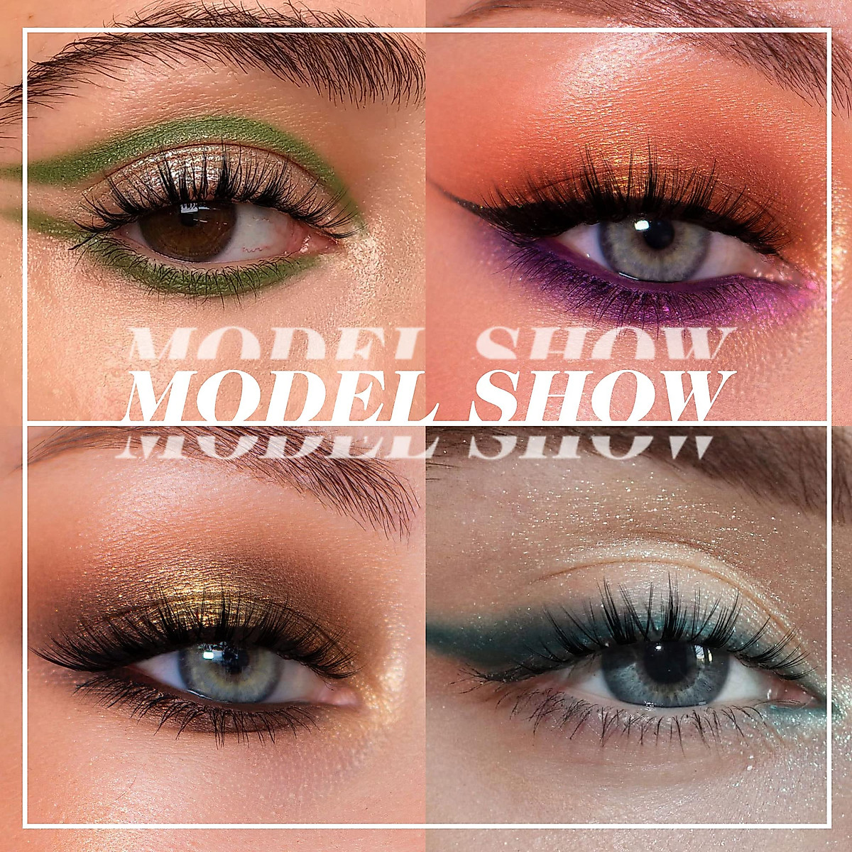 Manga Lashes Natural Look Faux Mink Lashes Soft Wispy Tapered End Reusable 7 Pairs False Eyelashes Pack by ALICE