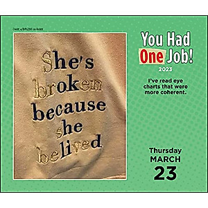 You Had One Job 2023 Day-to-Day Calendar