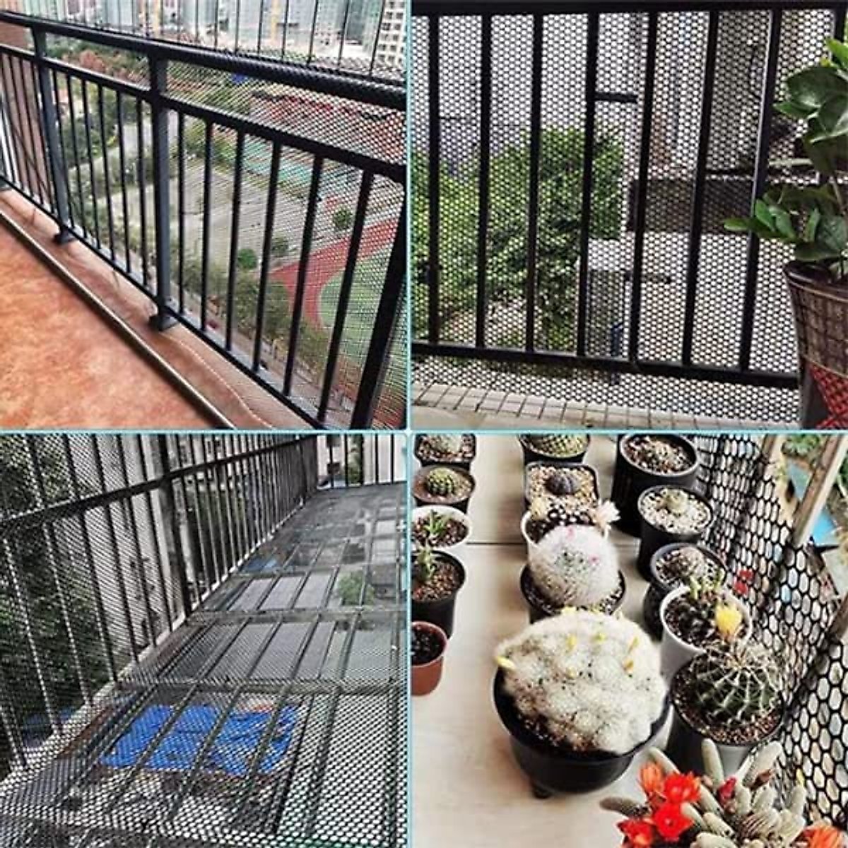 Garden Netting Poultry Net Garden Mesh Fencing Garden Fencing Net Poultry Fence Chicken Wire Fence Poultry Netting for Chicken (0.4mx4m=1.3ftX13.1ft, Black)