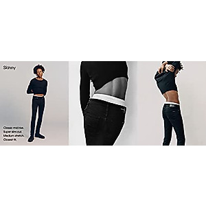 Calvin Klein Men's Skinny Fit Jeans, Boston Blue BLA, 34W x 32L