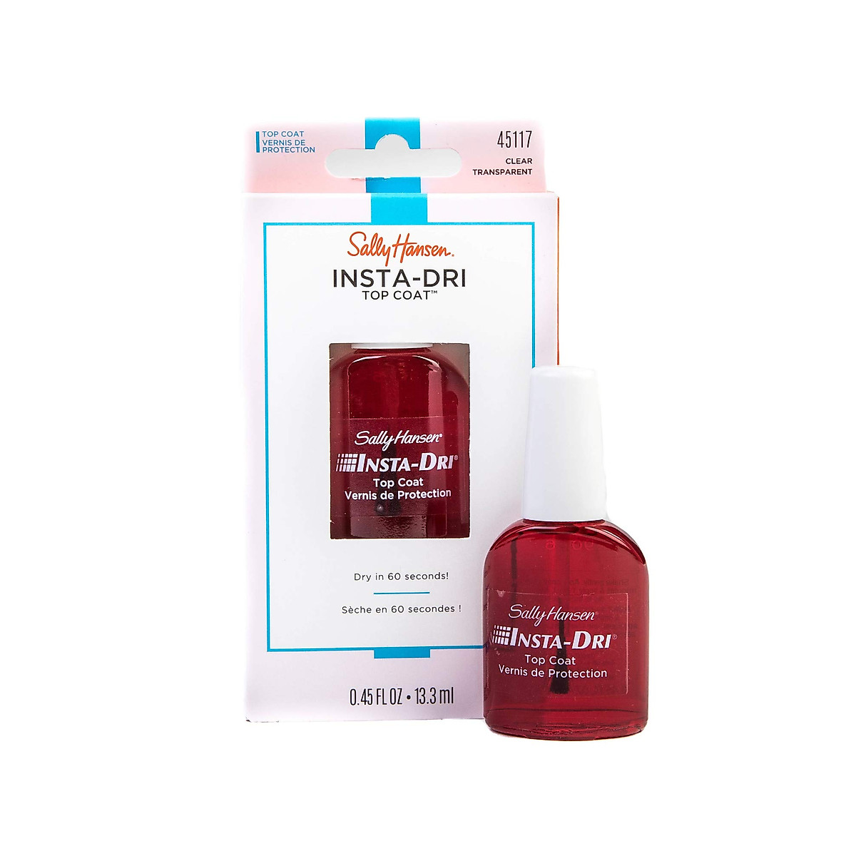 Sally Hansen Insta-dri Anti-chip Top Coat, 0.45 Fl Oz (Pack of 2)