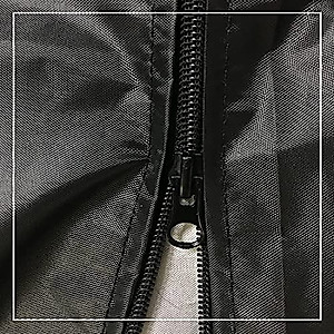 Betogeth Patio Heater Cover Top Stand Up with Zipper Outside Black Heater Head Covers for Standing Heat Lamp Waterproof Classic Terrace Round Propane Fire Sense Gas Outdoor