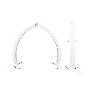 Jectse Half Moon Desk Lamp, 28 Inch Nail Desk Lamp LED Half Moon Light Nail Light with 10 Brightness and 7 Colors, Dimmable Half Moon Lamp for Nails Lash Extension Tattoo (US Plug)