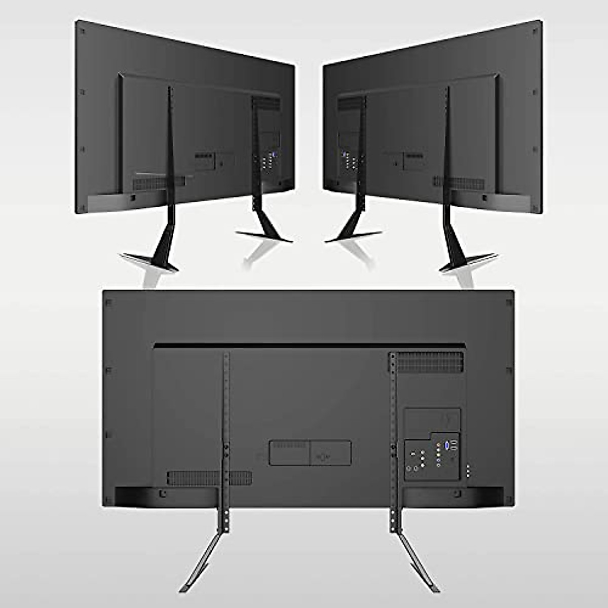 Universal TV Stand, Metal TV Legs for 22-65 inch LCD/LED/OLED/Plasma Flat&Curved Screen TV Height Adjustment with VESA 75x75mm to 800x400mm Max ML1760