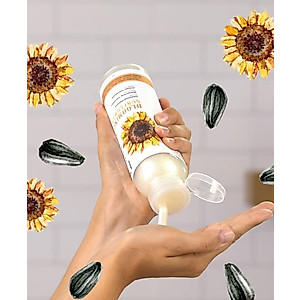 RUSK Puremix Blooming Sunflower Volumizing Shampoo, Naturally Thickens and Lifts Strands, 12 fl. oz.