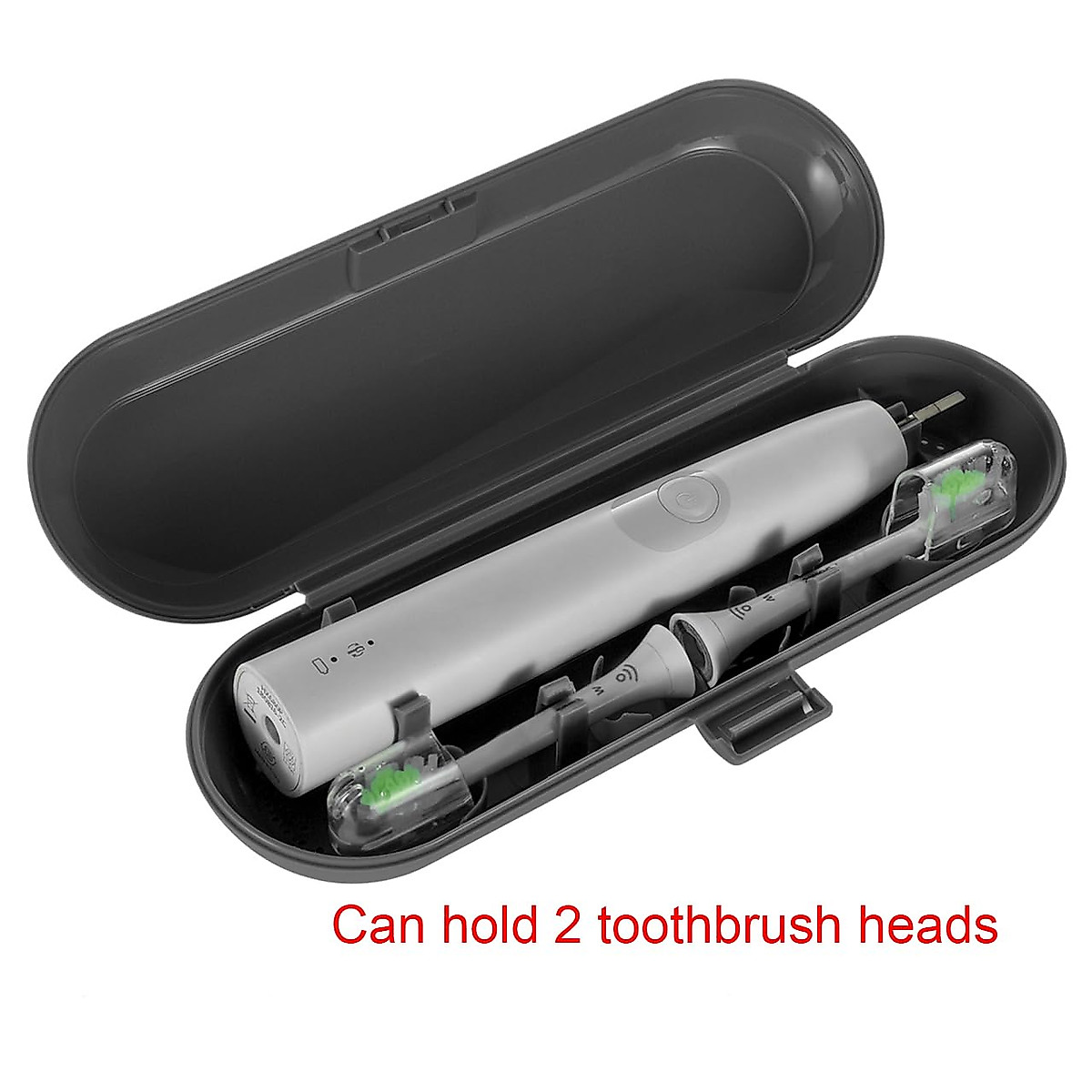 Cosmos Pack of 2 Plastic Travel Case Toothbrush Carrying Case Holder Container Compatible with Oral B Pro and also for Sonicare & Other Toothbrush