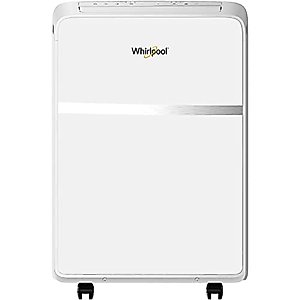 Whirlpool 8000 BTU Portable Air Conditioner For Rooms up to 350 Sq.Ft. with Remote, Digital Display, 24H Timer, and Auto Restart