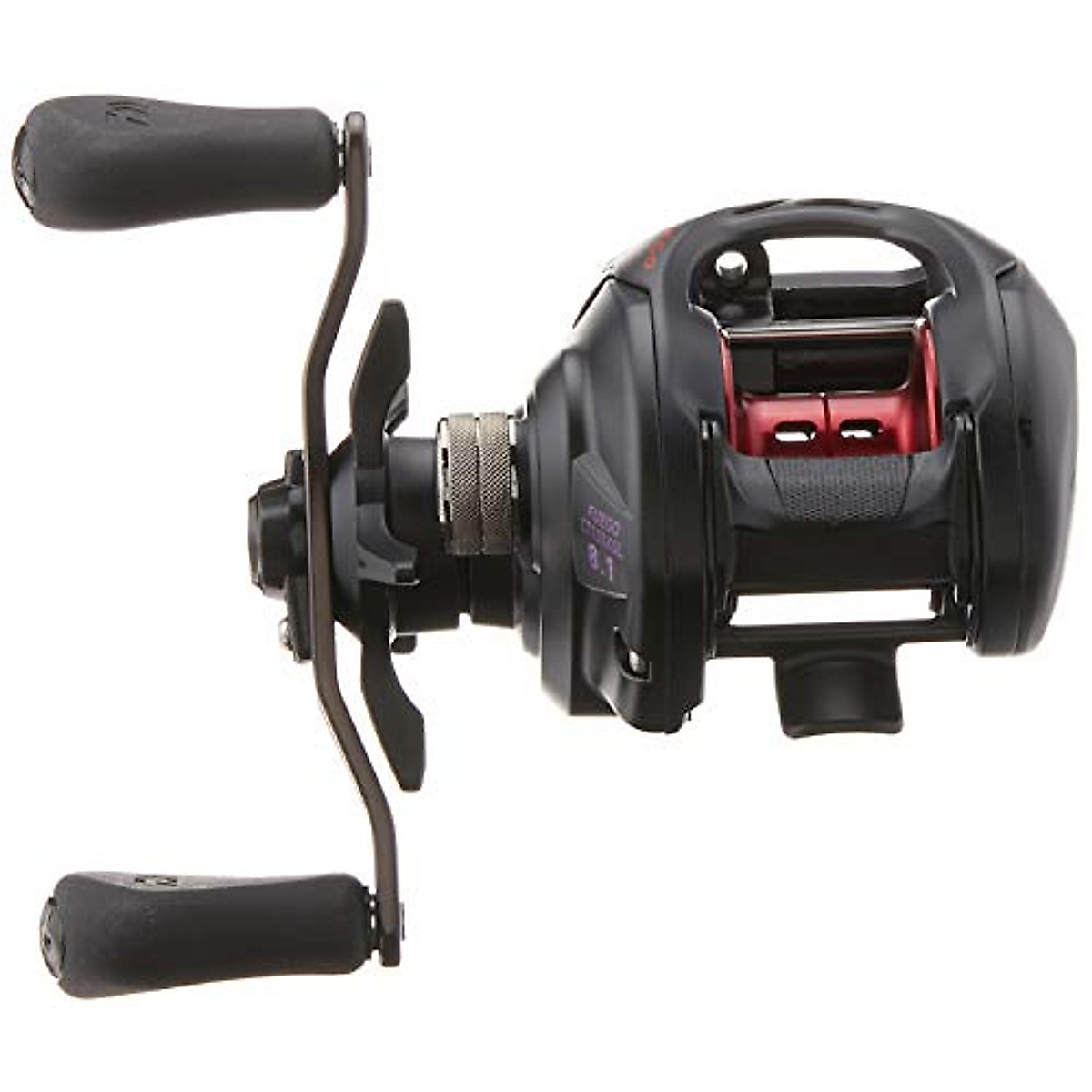 Daiwa Fuego Left Hand- CT Baitcasting Reel FGCT100XSL, Black/Red