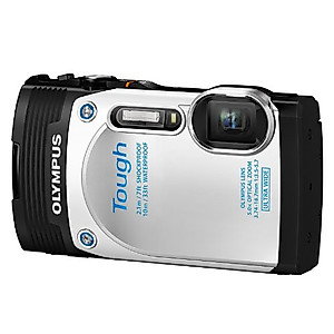 Olympus Stylus TG-850 IHS 16 MP Digital Camera (White) - International Version