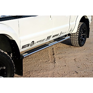 Westin 22-6020 Premier 75" X 6" Polished Stainless Steel Oval Side Bar