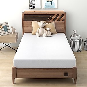 Twin Size Mattress in a Box, 8 inch Bed Mattresses, Cooling Gel Green Tea Memory Foam, Medium Firm