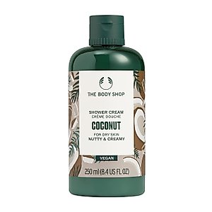 The Body Shop Coconut Shower Cream - Nutty and Creamy for Dry Skin - Vegan Body Wash, 8.4 Fl Oz