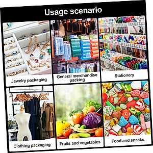 VORCOOL 200pcs Clear Long Cello Bags Self Sealing Thick OPP Adhesive Bags for Bakery Cookies Christmas Halloween Party Decorative Gift(5x27cm)