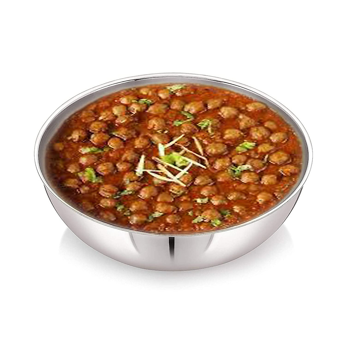 SHRIYA Triply Stainless Steel Tasala Kadai Induction Base Kadhai with Glass Lid Steel Triply Kadhai