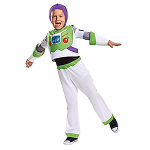 Disguise Buzz Lightyear Classic Toy Story 4 Child Costume, S (4-6) White