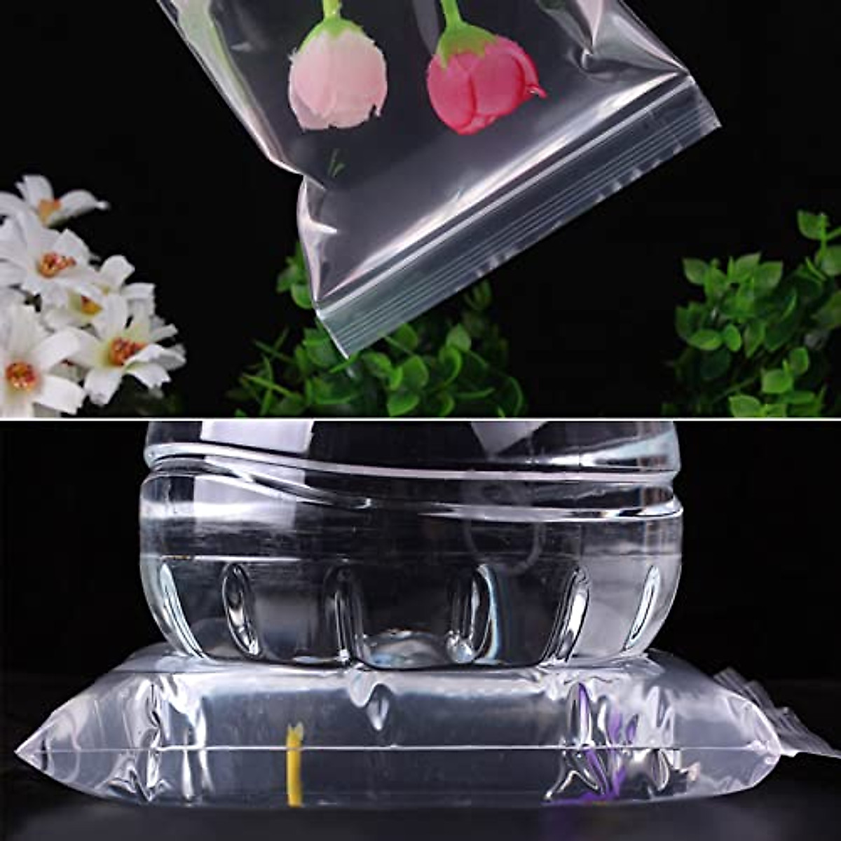 7x9.5 Inches Zipper Bags, 5.5x8.5 Book Protectors, Water Proof Book Bag for 5.5x8.5 Paperback Fiction, 100 PCS