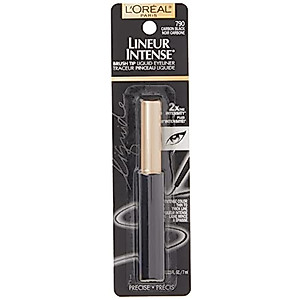 L'Oreal Paris Lineur Intense Brush Tip Liquid Eyeliner, Carbon Black, 0.24 fl; oz.