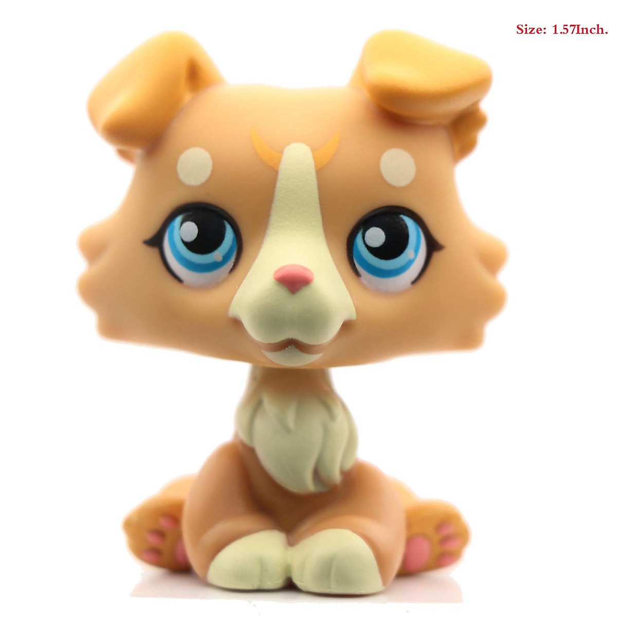 AODERTI Baby for Collie 2452 Yellow Dog 1 Inch Puppy Mini Bobble Head Pet Shop Toys c