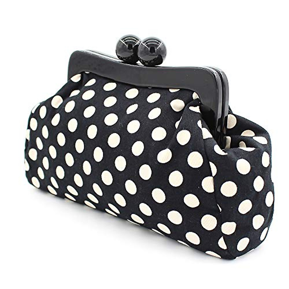 Menurra Polka Dot Evening Bag Clutch Purse for Women Wedding Party Handbag Cocktail Bag