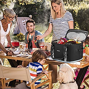 GARDRIT 16/30/60 Can Large Cooler Bag - Collapsible Insulated Lunch Box, Leakproof Cooler Bag Suitable for Camping, Picnic& Beach (39L)