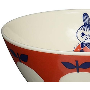 Yamaka Shoten MOOMIN MM032-312 Rice Bowl, Little My, Made in Japan, Red, 9.5 fl oz (280 ml)