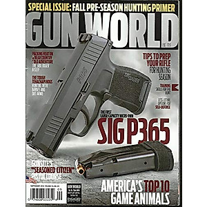 GUN WORLD MAGAZINE, AMERICA'S TOP 10 GAME ANIMALS SEPTEMBER, 2018 VOL. 59
