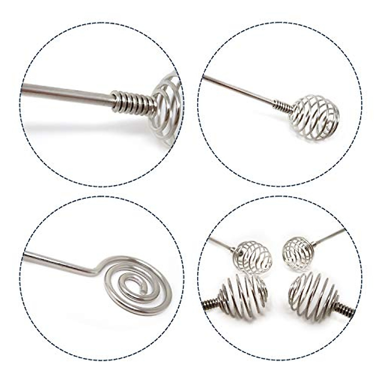 Honbay 4PCS Stainless Steel Honey Dipper Sticks Honey Spoon Dippers Stir Sticks Mixing Spoon for Honey Melted Chocolate Albumen